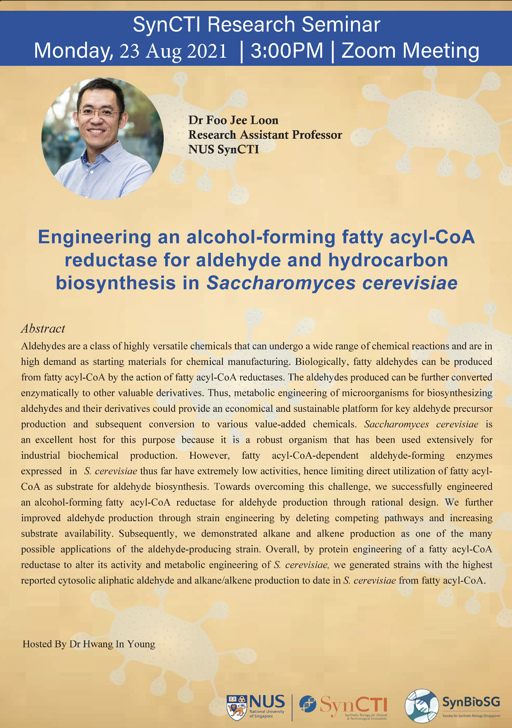 SynCTI Research Seminar: Dr. Foo Jee Loon – SynCTI